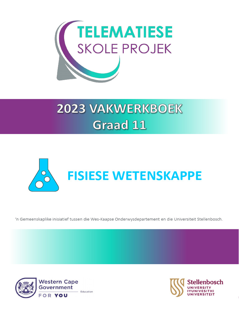 2023 Fisiese Wetenskappe Gr11 Werkbk | PDF