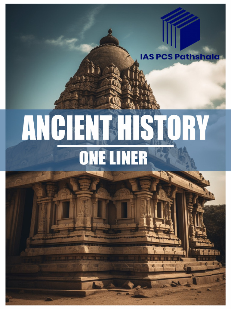 Ancient History One Liner | PDF | Vedas | Bodhisattva