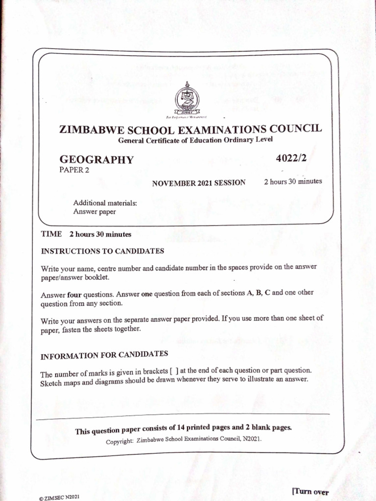 Geo n2021 Pp2 | PDF