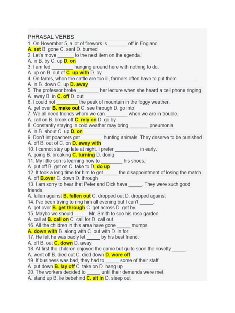 Phrasal Verb 2 | PDF