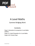 Maths Standard 2 Formula Sheet | PDF | Area