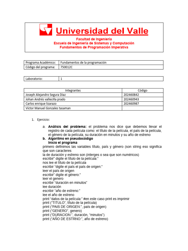 Informe | PDF | Algoritmos | Ingeniería Informática