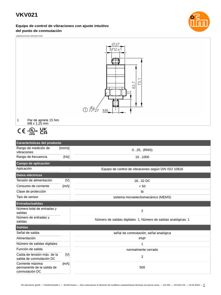 VKV021-03 - ES-MX - DS Transmisor | PDF | Ingenieria Eléctrica ...