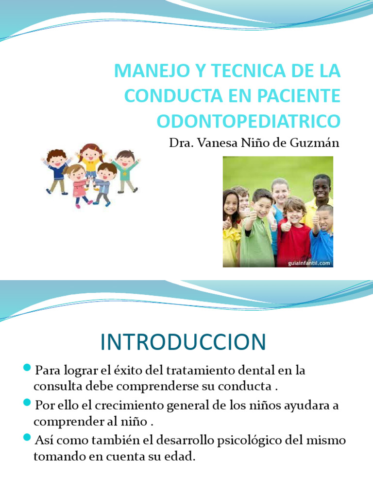 Manejo y Tecnica de La Conducta en Paciente | PDF | Comportamiento ...