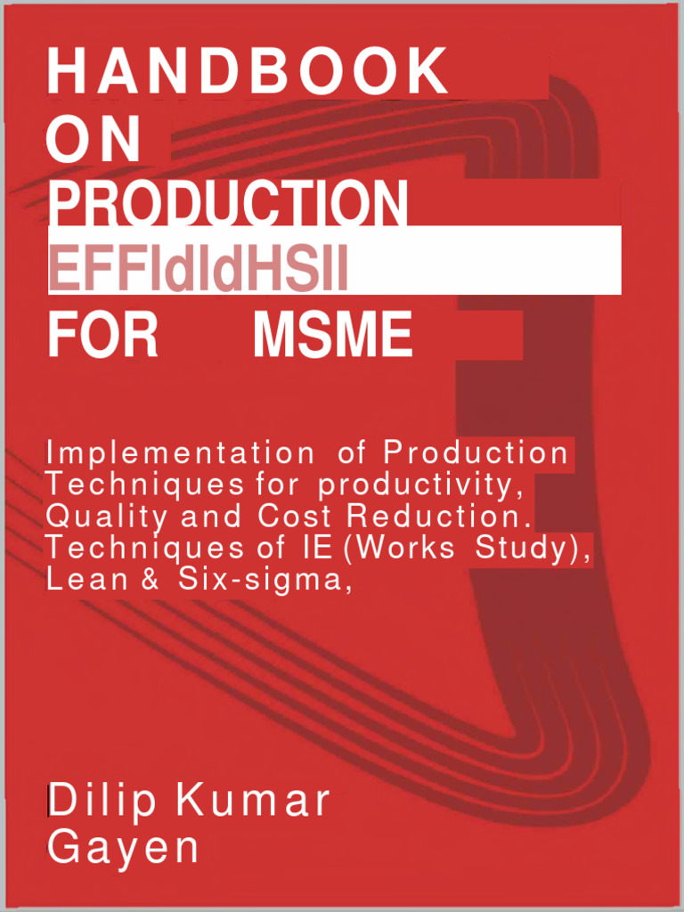 Handbook On Production Efficiency | PDF | Lean Manufacturing | Six Sigma