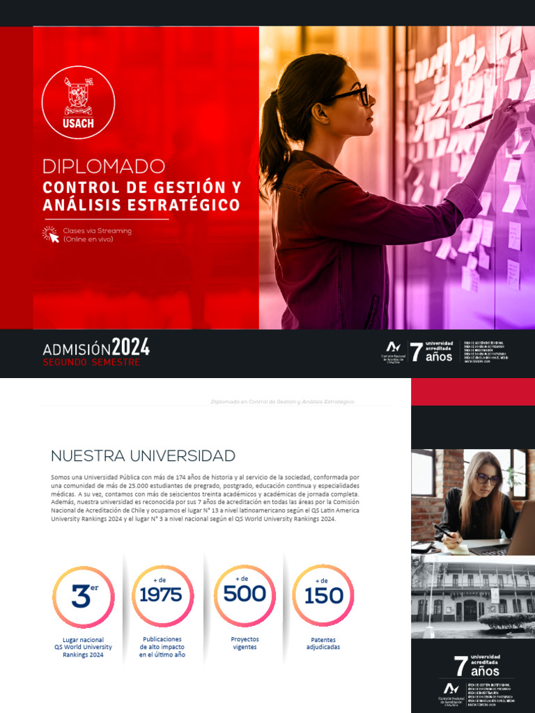 Diplomado Control de Gestion y Analisis Estrategico Usach 2024 | PDF | Business | Negocios ...