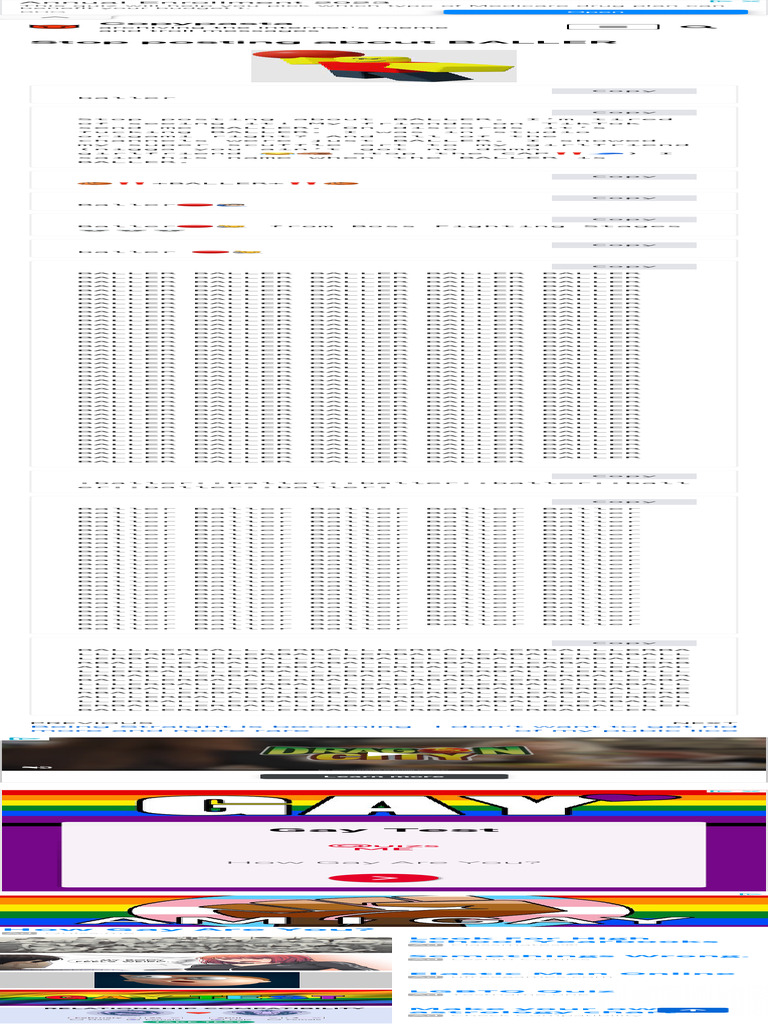 Stop Posting About BALLER - Copypasta | PDF