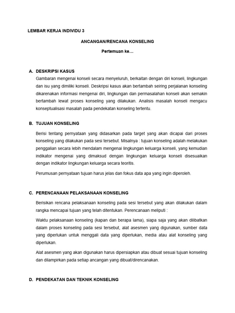 Lembar Kerja Individu 3 | PDF
