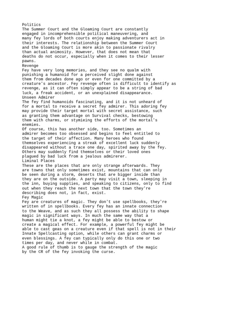 DND 15 | PDF | Fairies