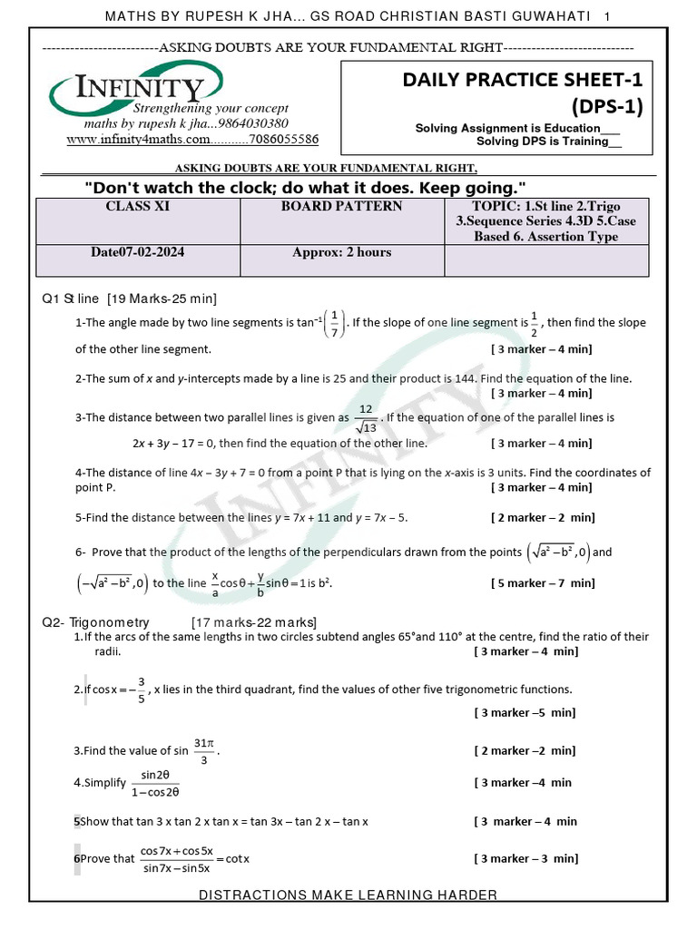 DPS 1(Ignite) | PDF | Triangle | Trigonometry