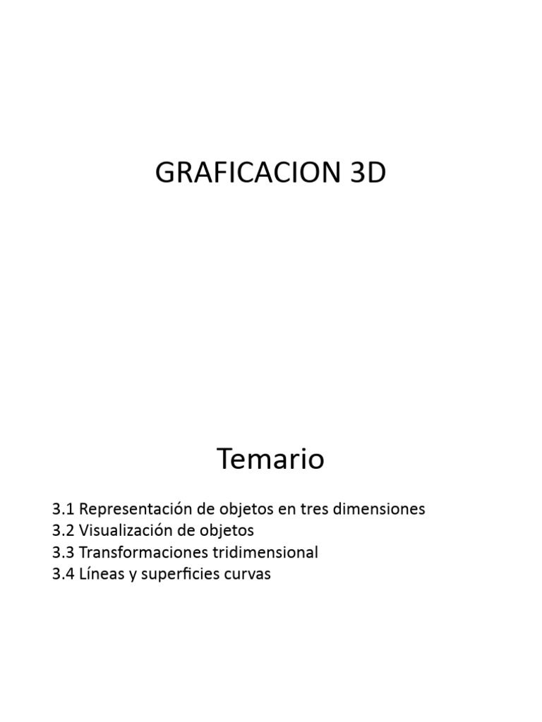 Graficacion 3D | PDF | Sistema coordinado | Gráficos de computadora