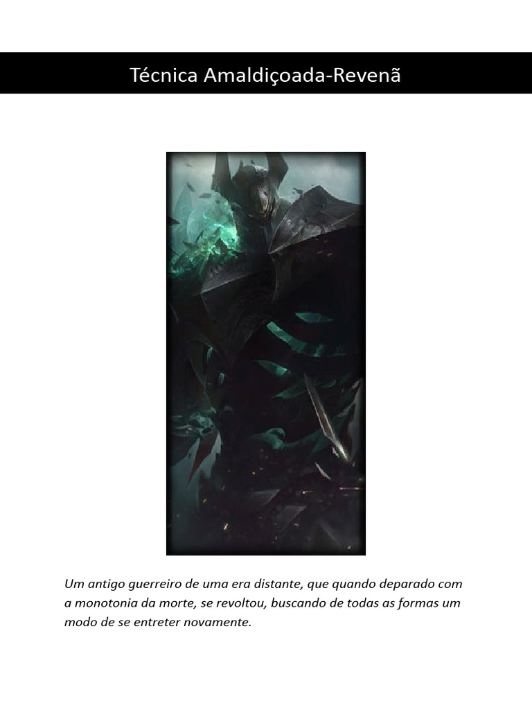 Técnica Revenã: Poderes e Habilidades | PDF | Cavalheirismo | Vida