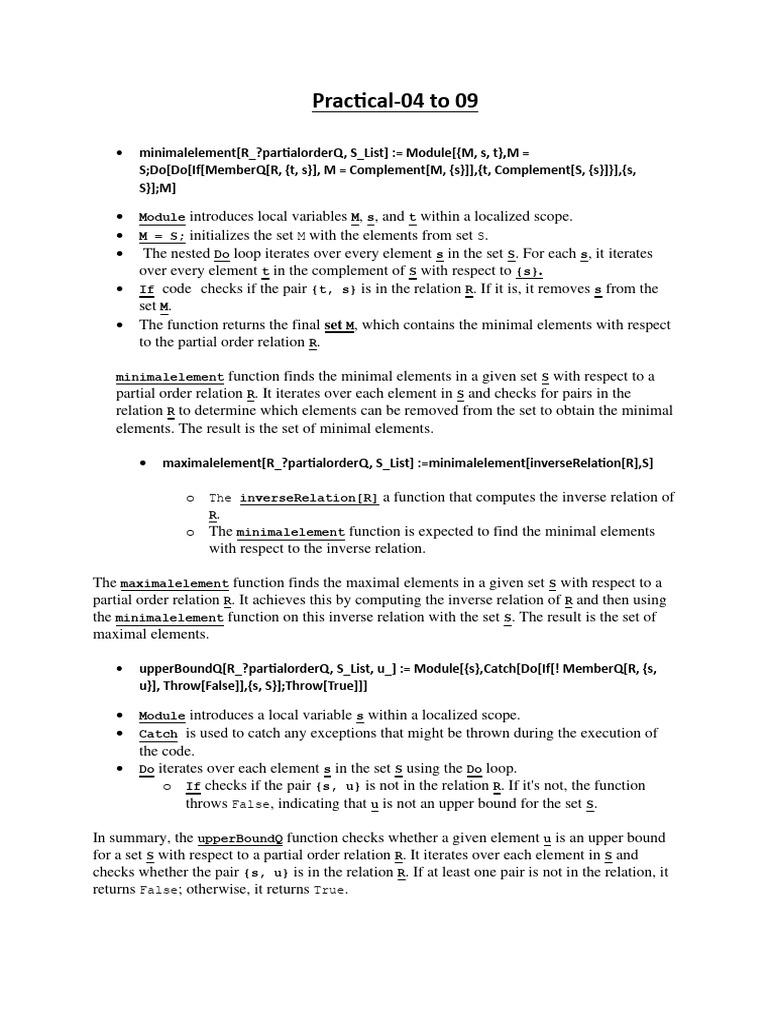 DM Practicals (4 To 9) | PDF | Function (Mathematics) | Logic