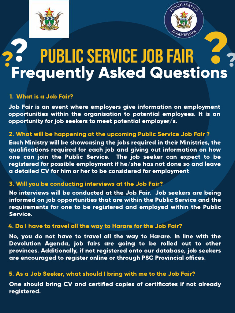 PSC Job Fair Frequently Asked Questions 12 | PDF