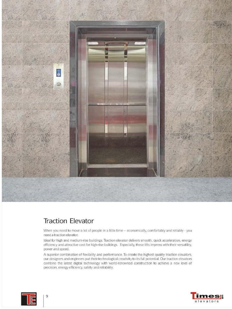 Traction Elevator | PDF