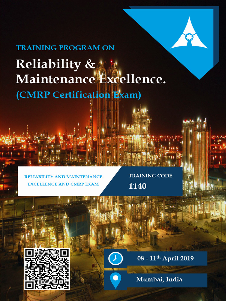 CMRP Training for Maintenance Pros | PDF | Indemnity | Reliability Engineering