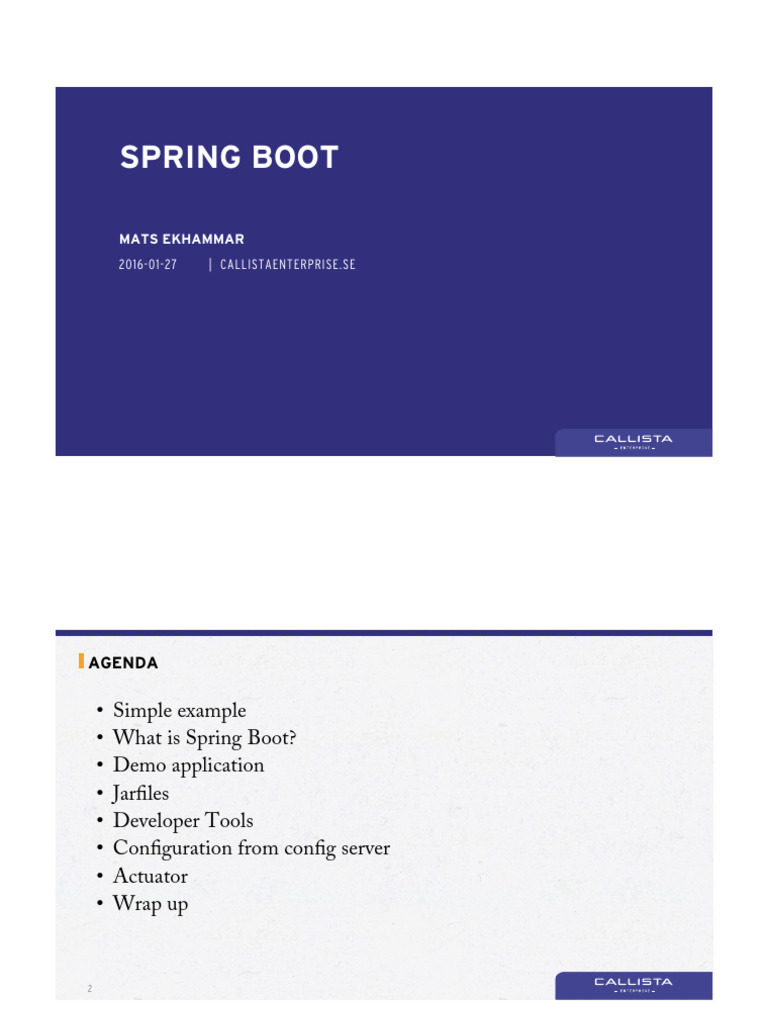 Cadec 2016 Spring Boot | PDF | Booting | Computer Science