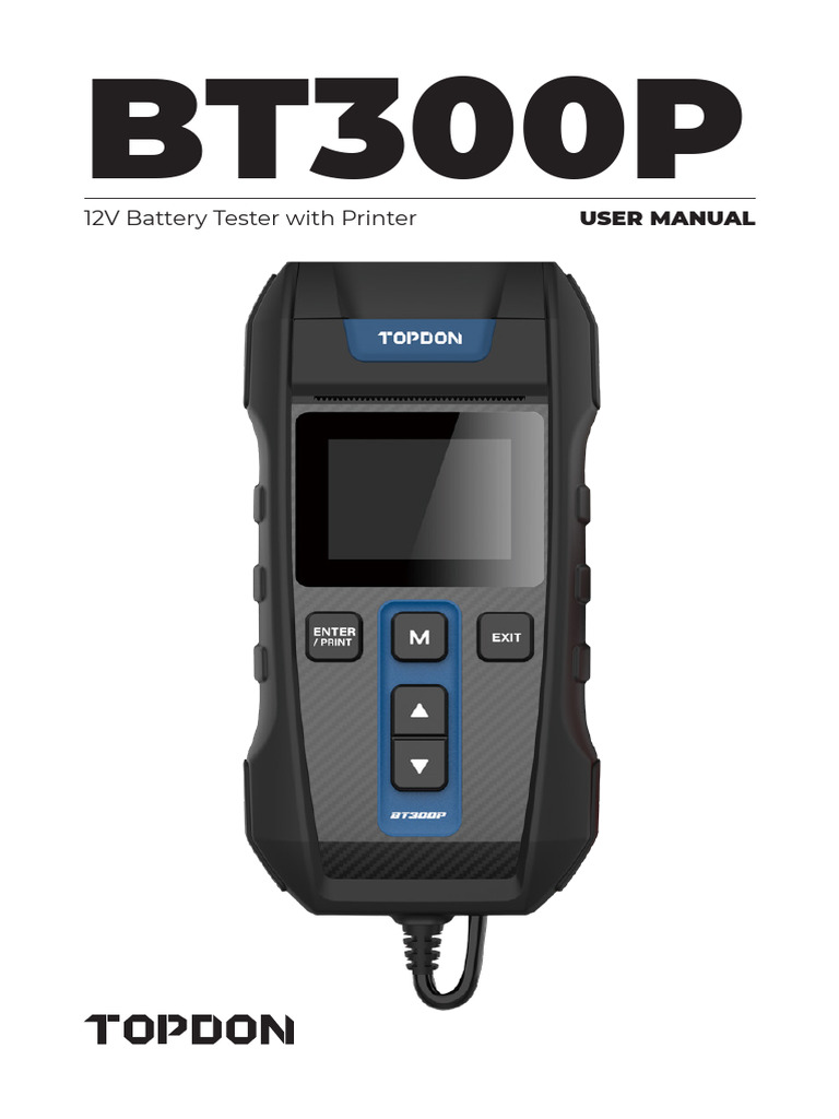 BT300P User Manual | PDF | Manufactured Goods | Electricity