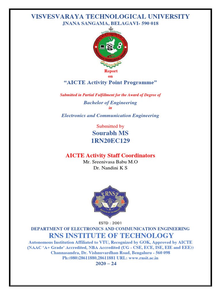 Aicte Report 2 | PDF | Water Resources | Food Preservation