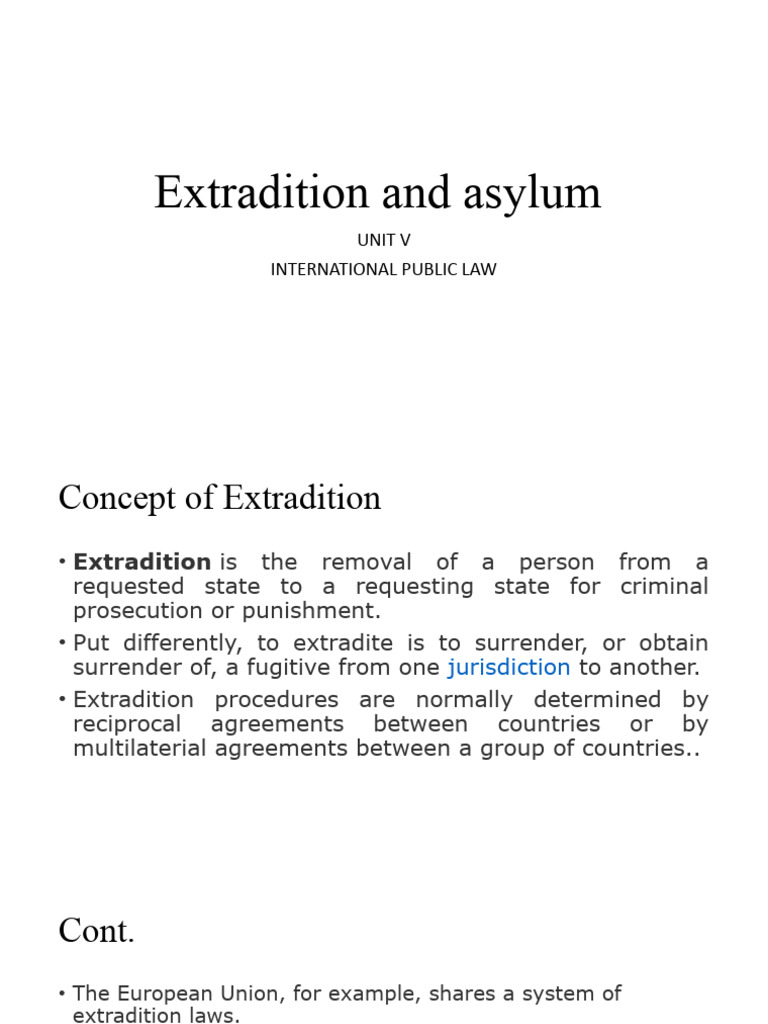 Extradition Laws Explained | PDF | Extradition | Crime & Violence