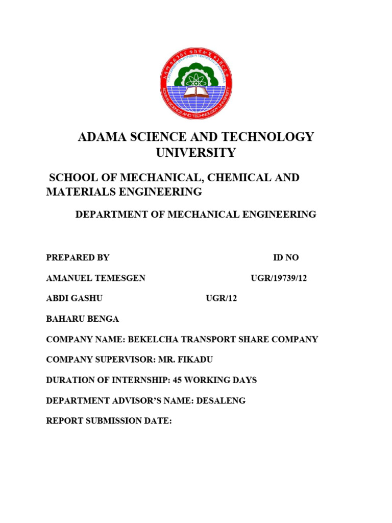 Adama Science and Technology University | PDF | Clutch | Welding