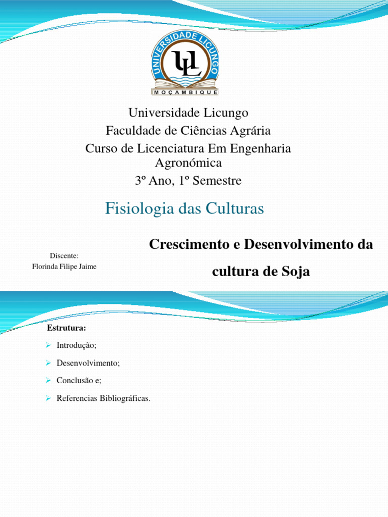 Flora Slide | PDF | Soja | Agricultura