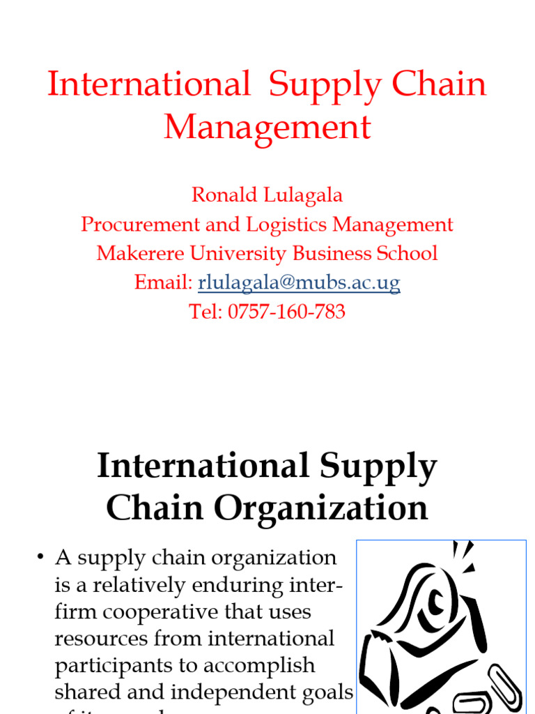 International Supply Chain Management | PDF | Supply Chain Management ... International Supply Chain Management | PDF | Supply Chain Management ...