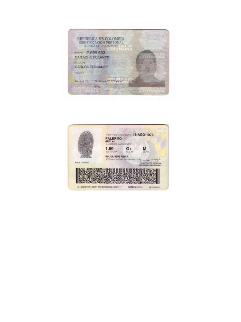 Cedula Carlos. | PDF