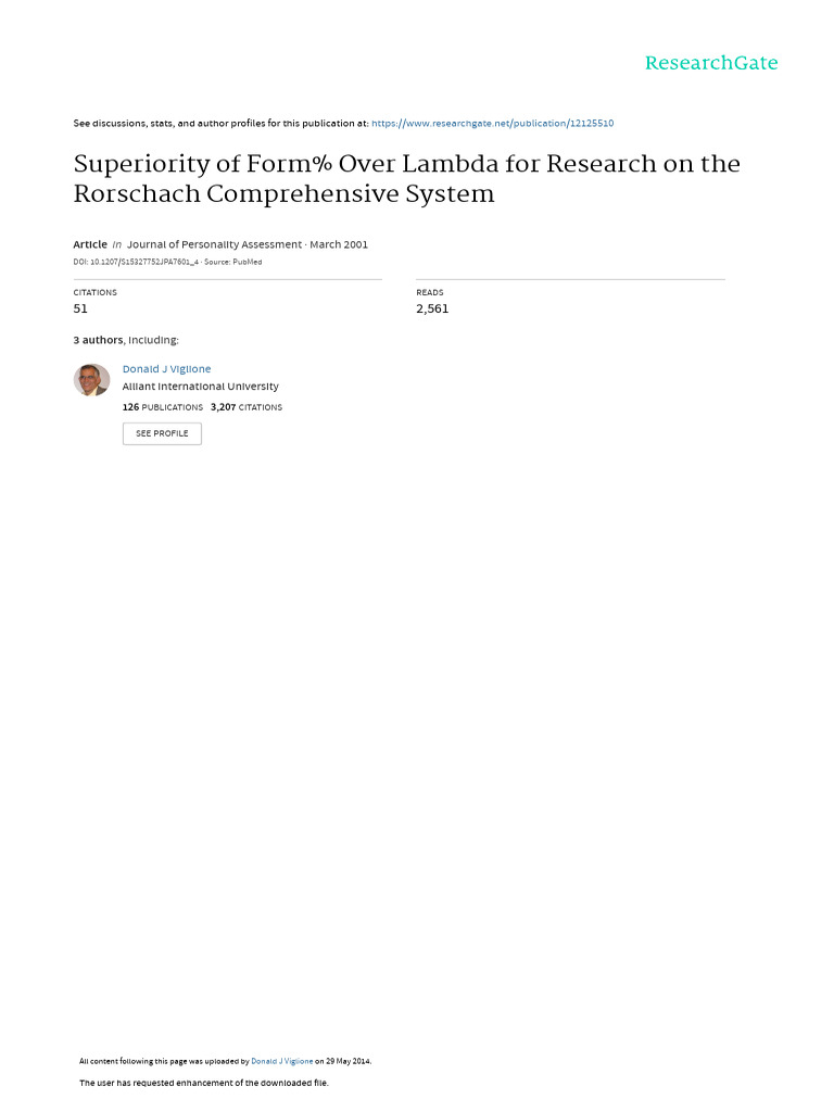 Form Over Lambda 2001 | PDF | Statistics | Statistical Theory