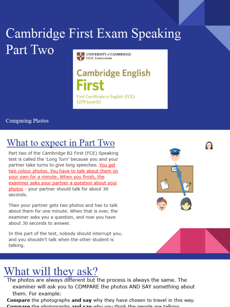 First Exam Speaking (Part Two) | PDF