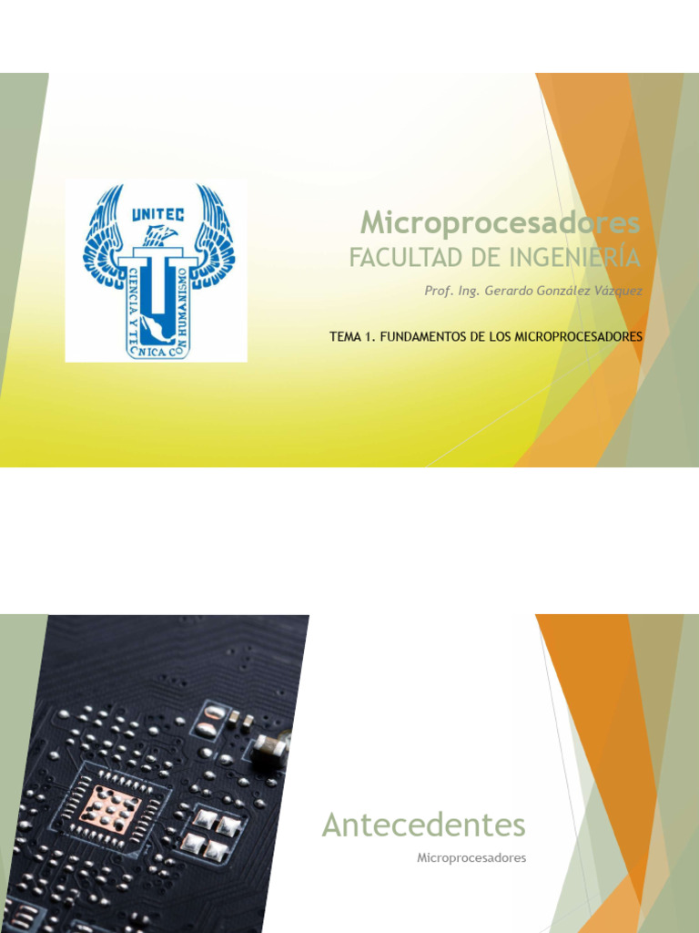 Evolución de los Microprocesadores | PDF | Microprocesador | Unidad Central de procesamiento