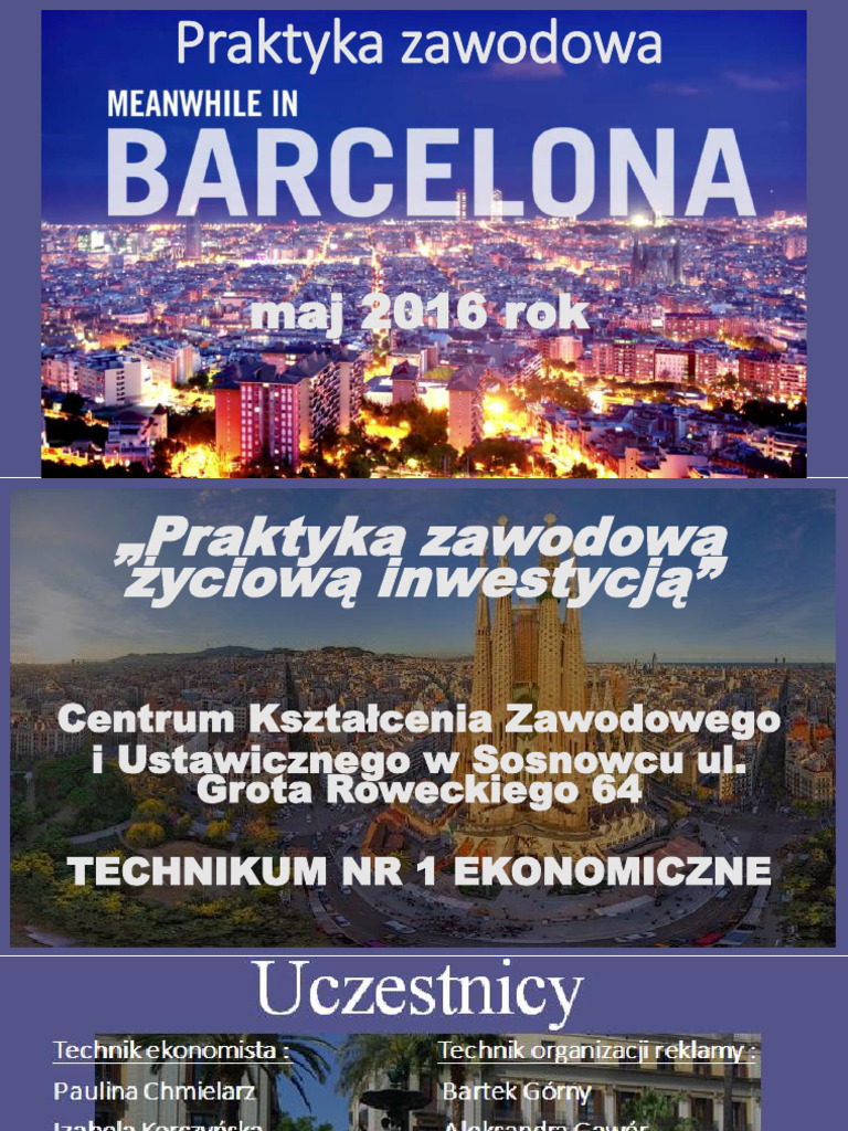 Prezentacja Barcelona | PDF