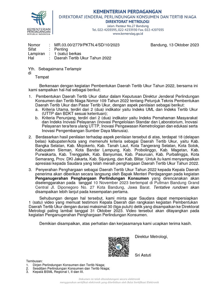 1697609382sd Pak 09102023 Penghargaan Dtu 2022 PDF | PDF