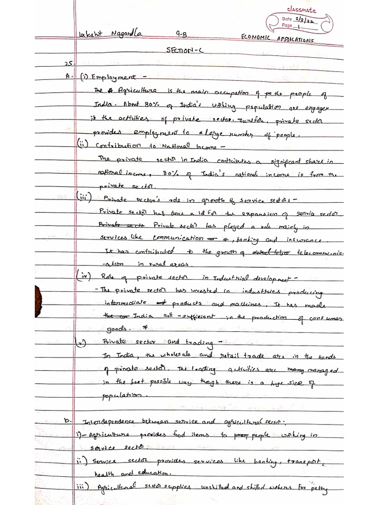 Economic Applications Class 10 Icse Project | PDF