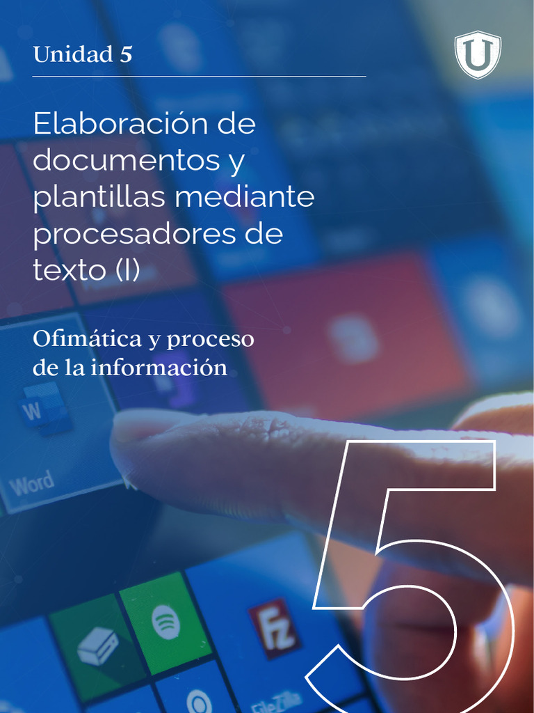 U5 Elaboración de documentos y plantillas mediante procesadores de texto (I) | PDF | Procesador ...