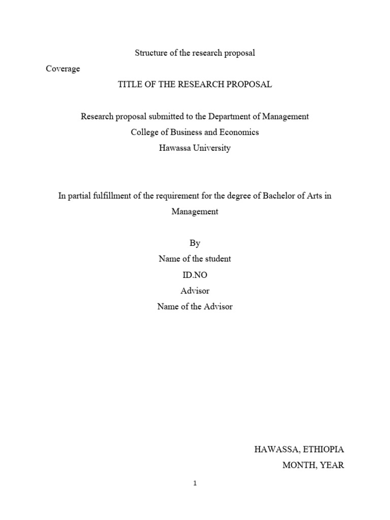 Structure of Research Proposal | PDF | World Wide Web | Internet & Web