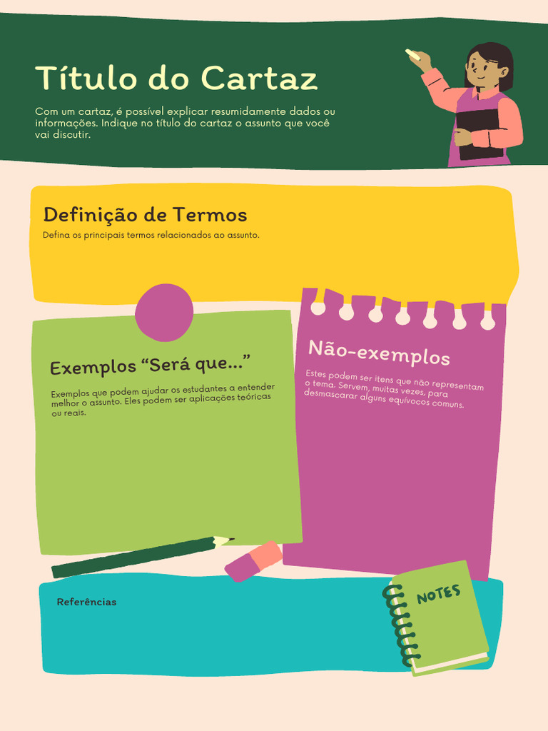 Cartaz de Informação Com Estilo Ilustrado e Colorido | PDF