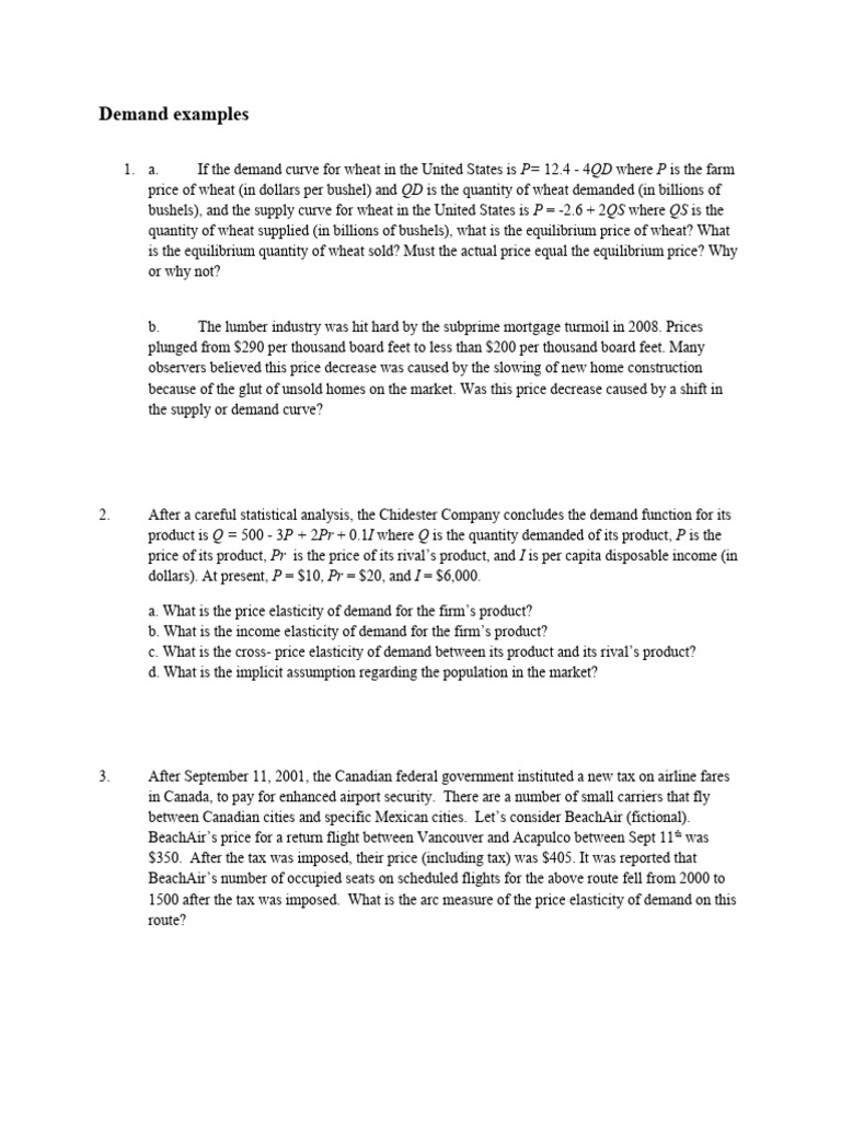 Demand and Price Elasticity Analysis | PDF | Demand | Price Elasticity ...