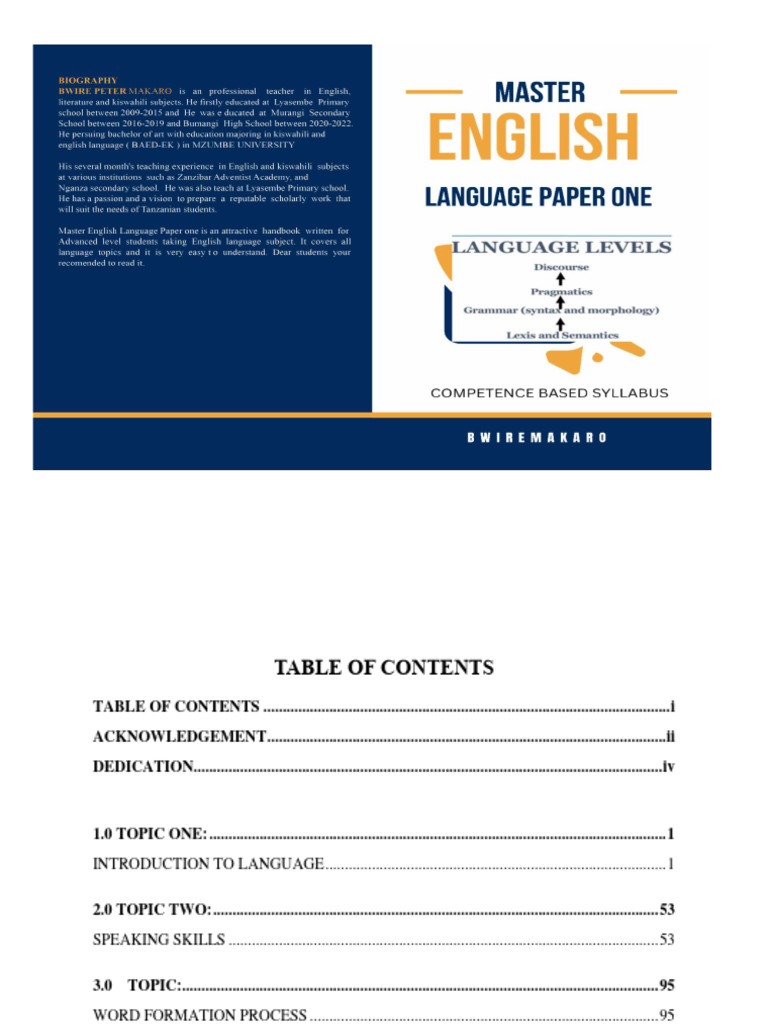 Master English - Language Paper One Handbook Notes | PDF | Dialect ...
