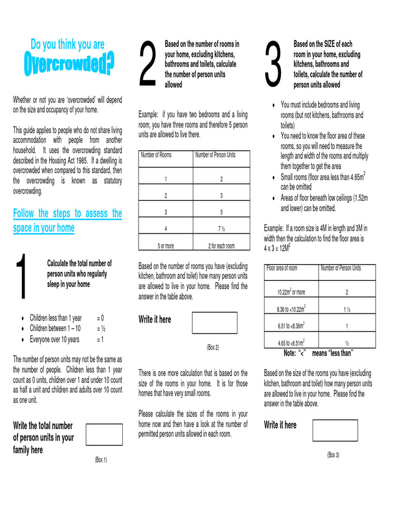 Overcrowding Rule | PDF | Room | Home