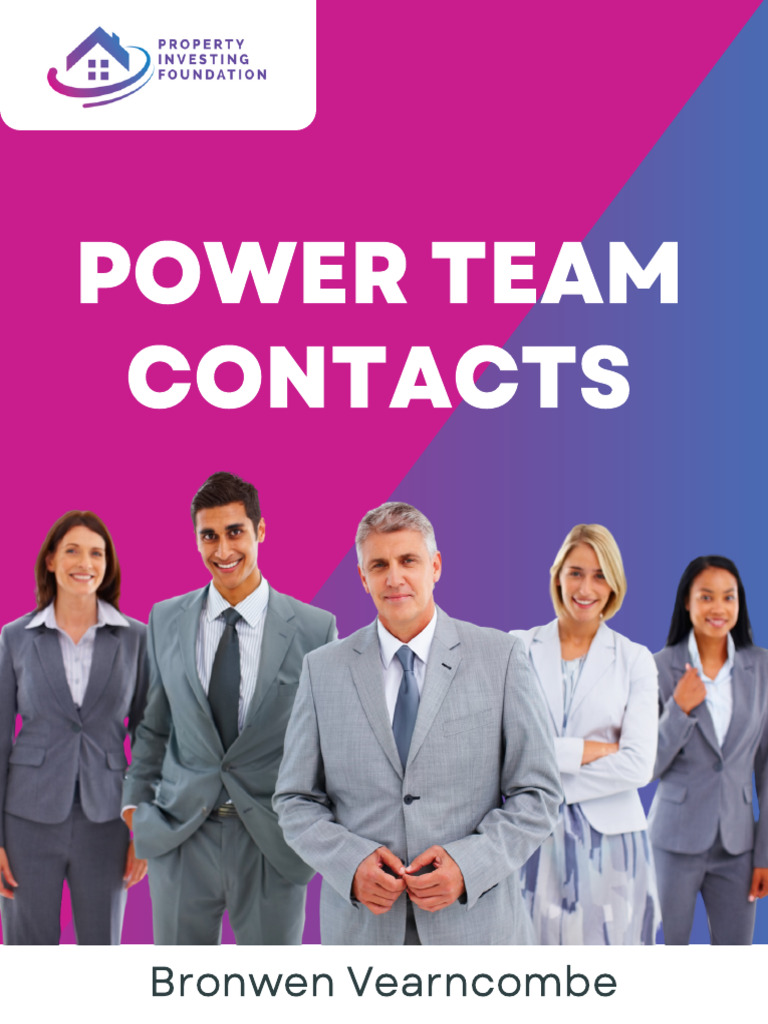 Property Investing Power Team Contacts | PDF Property Investing Power Team Contacts | PDF