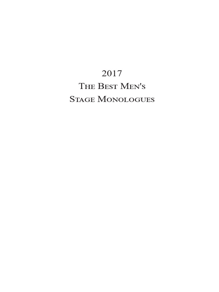 Monologue Ideas - 2017 | PDF