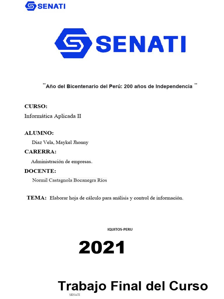 Formato para Inico de Pagina Senati 2024 | PDF | Histograma | Informática