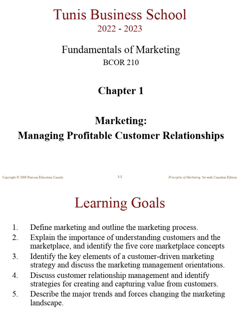 Chapter 1 | PDF | Marketing | Customer Relationship Management