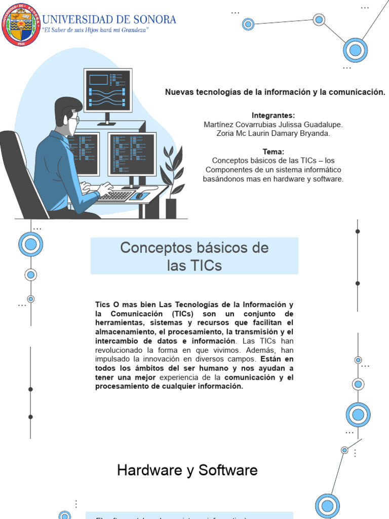 Conceptos Básicos de Las TICs - Componentes de Un Sistema Informático ...