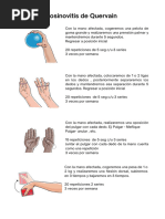 Ejercicios - Dedo en Gatillo o Resorte | PDF