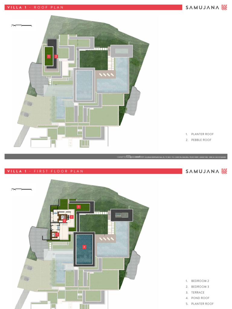 Villa 1 Floor Plans Overview | PDF | Houses | Buildings And Structures