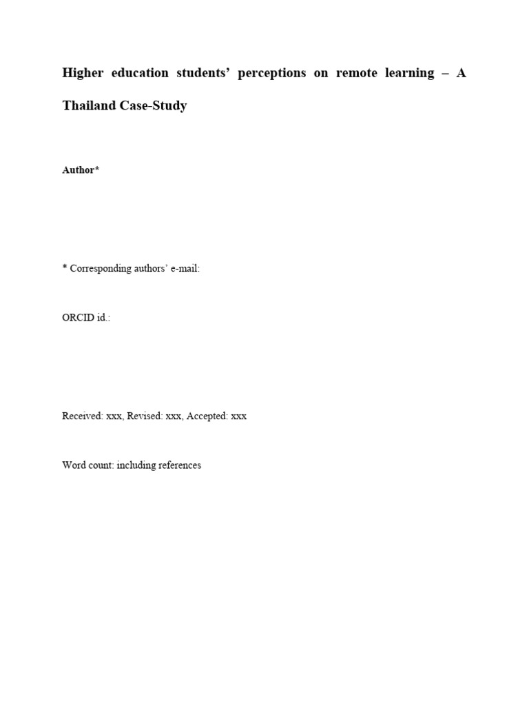 Hybrid Learning Manuscript Template | PDF | Educational Technology | Statistics