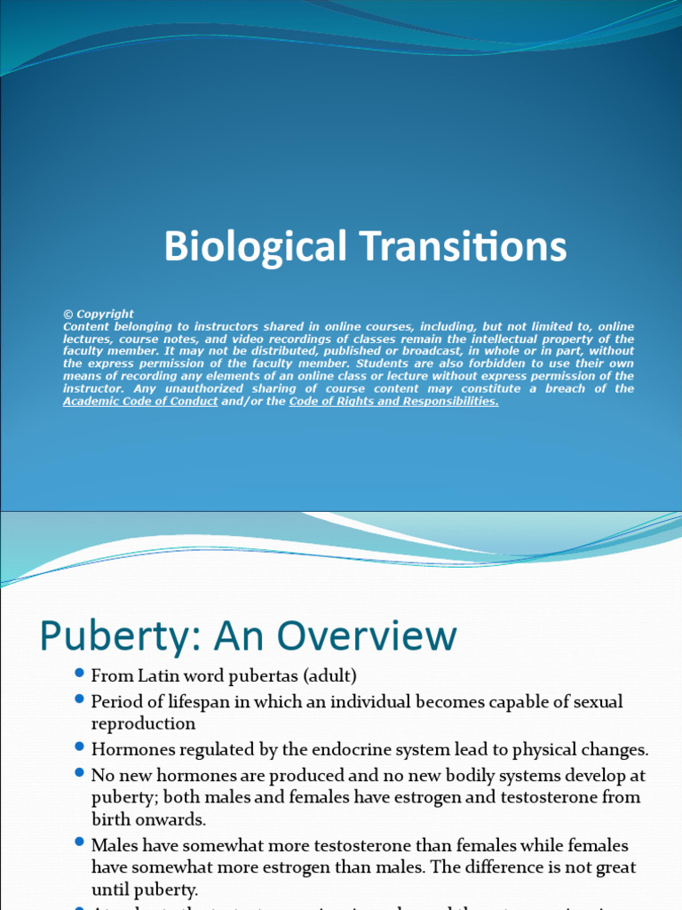 Lecture 5 | PDF | Puberty | Adolescence