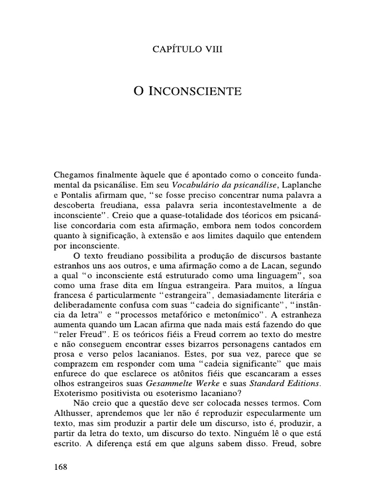 O Incosciente - Freud Texto | PDF